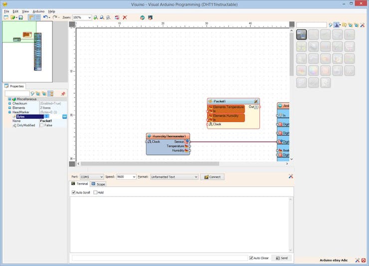 DHT11 Temperature and Humidity Plot and Visual Instruments - Hackster.io