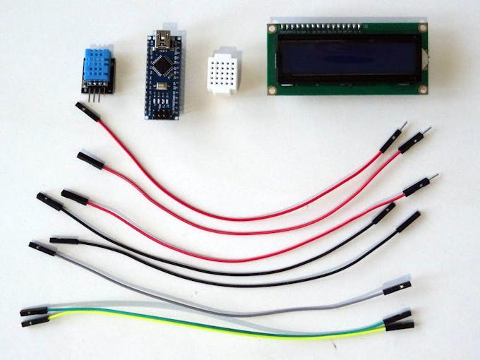 Dht11 Temperature And Humidity I2c 2 X 16 Lcd Display Arduino Project Hub
