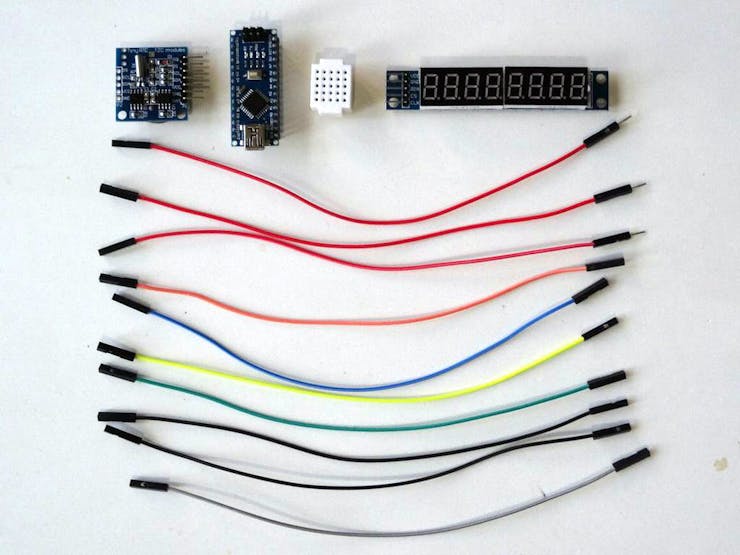 7 Segment Display Clock with MAX7219 and DS1307 RTC - Hackster.io