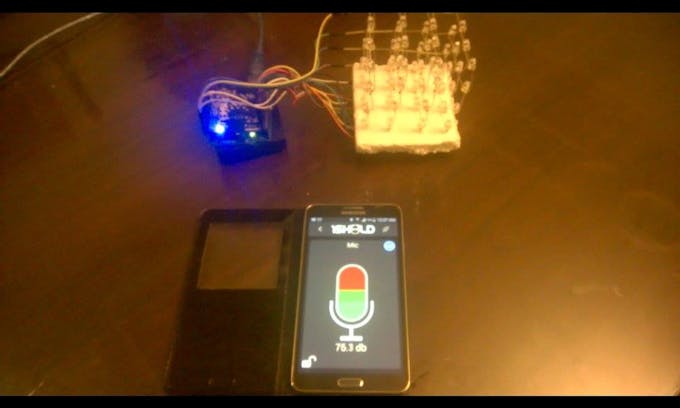 4x4x4 Led Cube With Arduino Uno And 1sheeld Arduino Project Hub