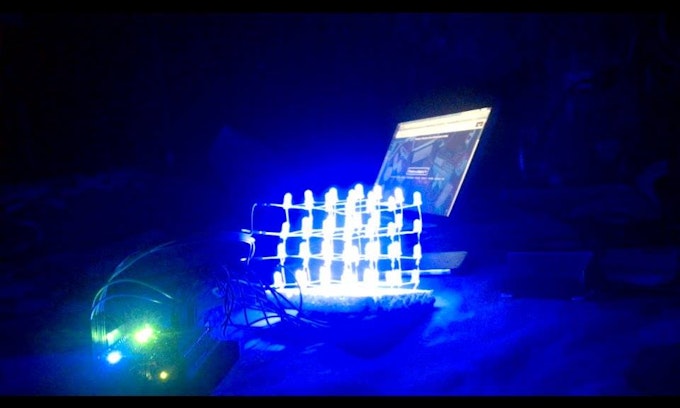4x4x4 LED cube with Arduino Uno and 1sheeld - Hackster.io
