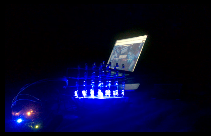 4x4x4 LED cube with Arduino Uno and 1sheeld - Hackster.io