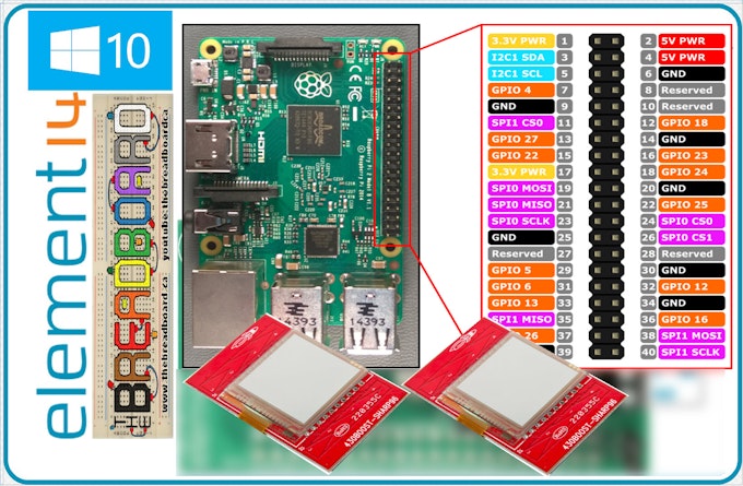 SHARP96 LCD Displays on a PI 2, Windows 10 IoT - Hackster.io
