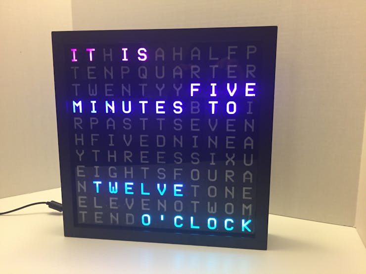 Word Clock v2 - Hackster.io