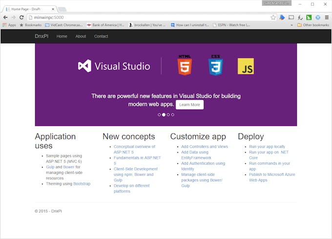 Windows 10 IoT Core - Publish ASP.NET Web Application - Hackster.io